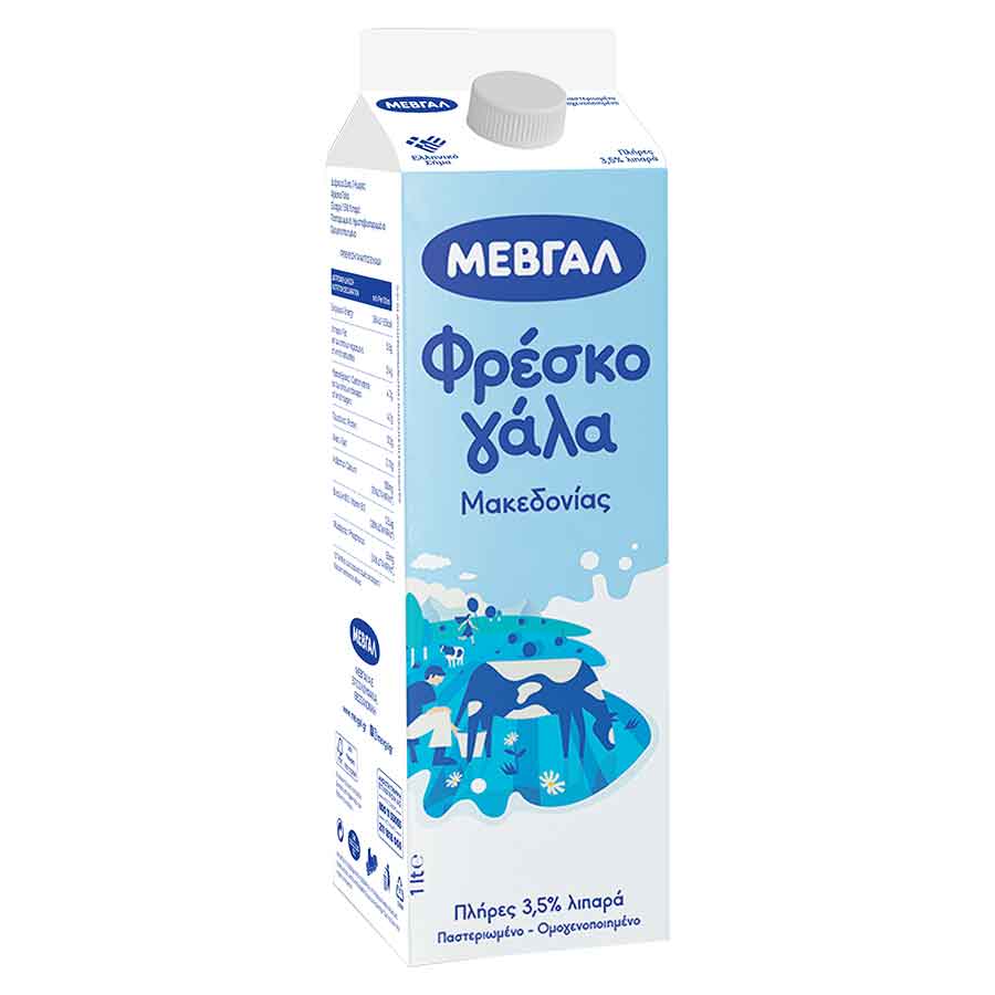 Μεβγάλ Φρέσκο Γάλα Πλήρες 3,5% Λιπαρά 1lt.