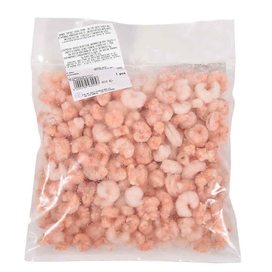 Grande Γαρίδες Ινδίας FAO51 Αποφλοιωμένες Προβρασμένες 80/120 425γρ.