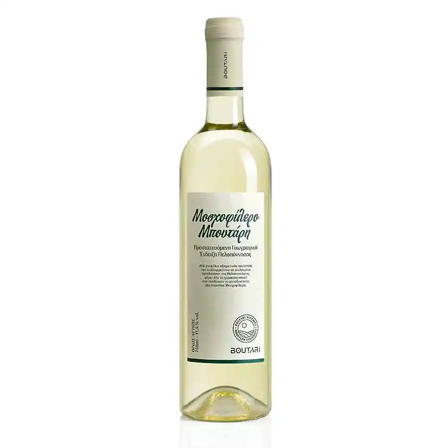 Μπουτάρη Μοσχοφίλερο Κρασί Λευκό Ξηρό 750ml.
